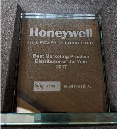 Farnell element14 presented with award for Best Marketing Practice by ...