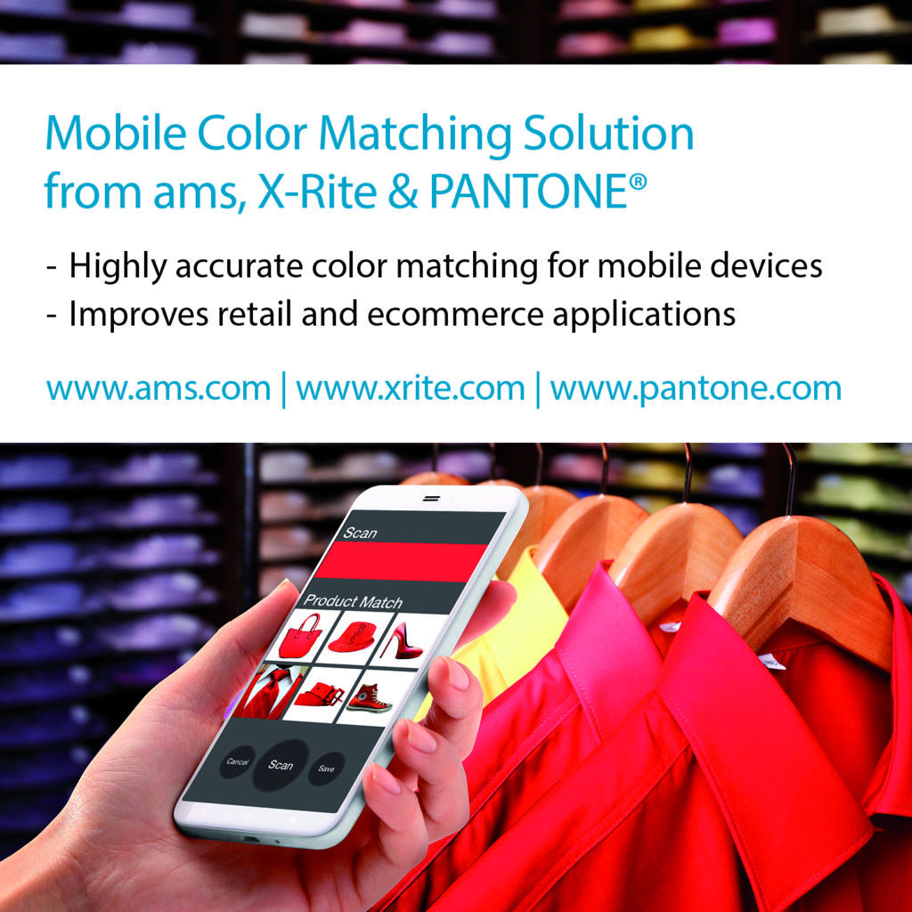 ams, X-Rite and PANTONE to develop a mobile colour sensing solution - CIE